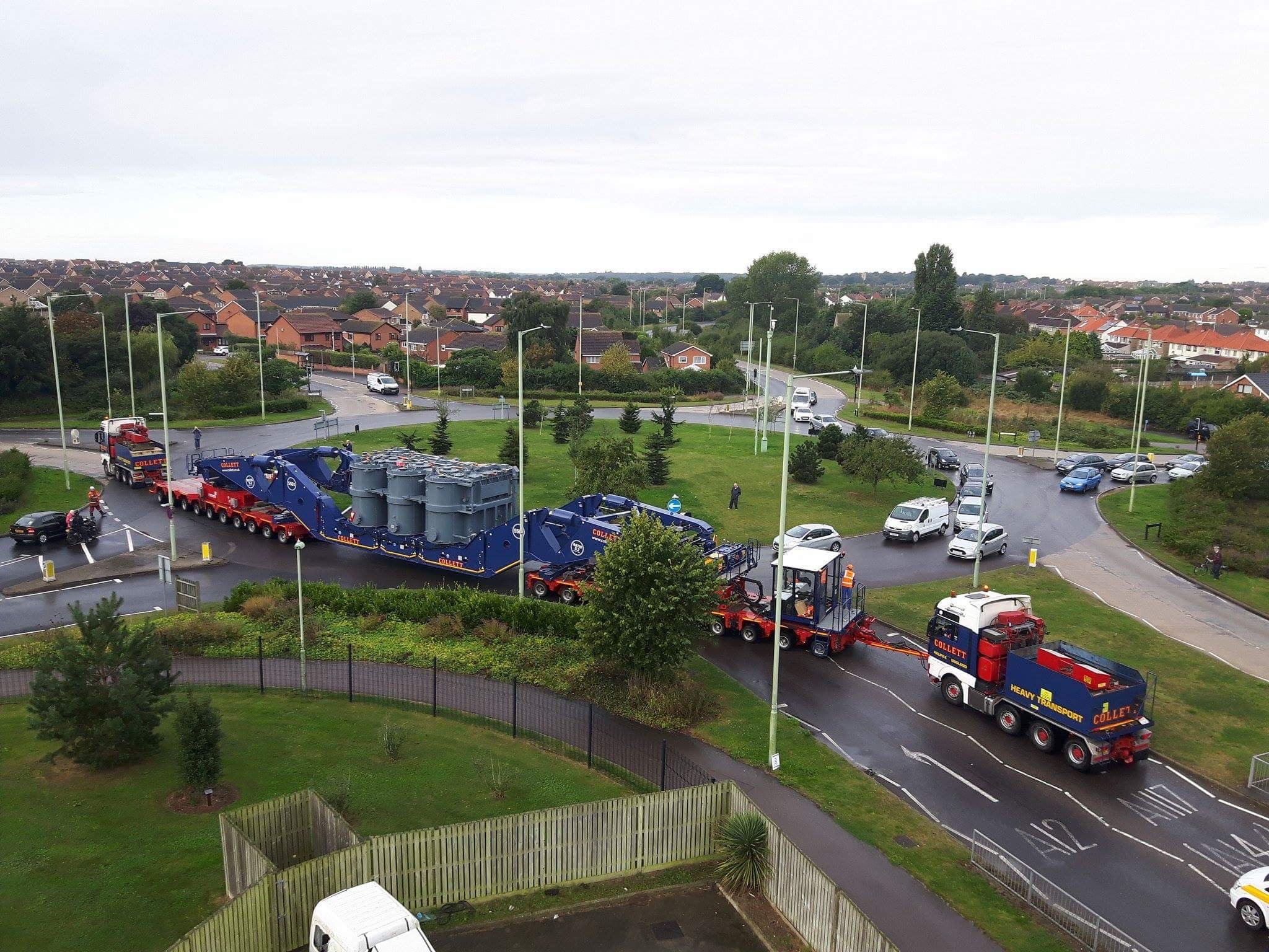 Two giant supergrid transformers arriving in Dunton | National Grid